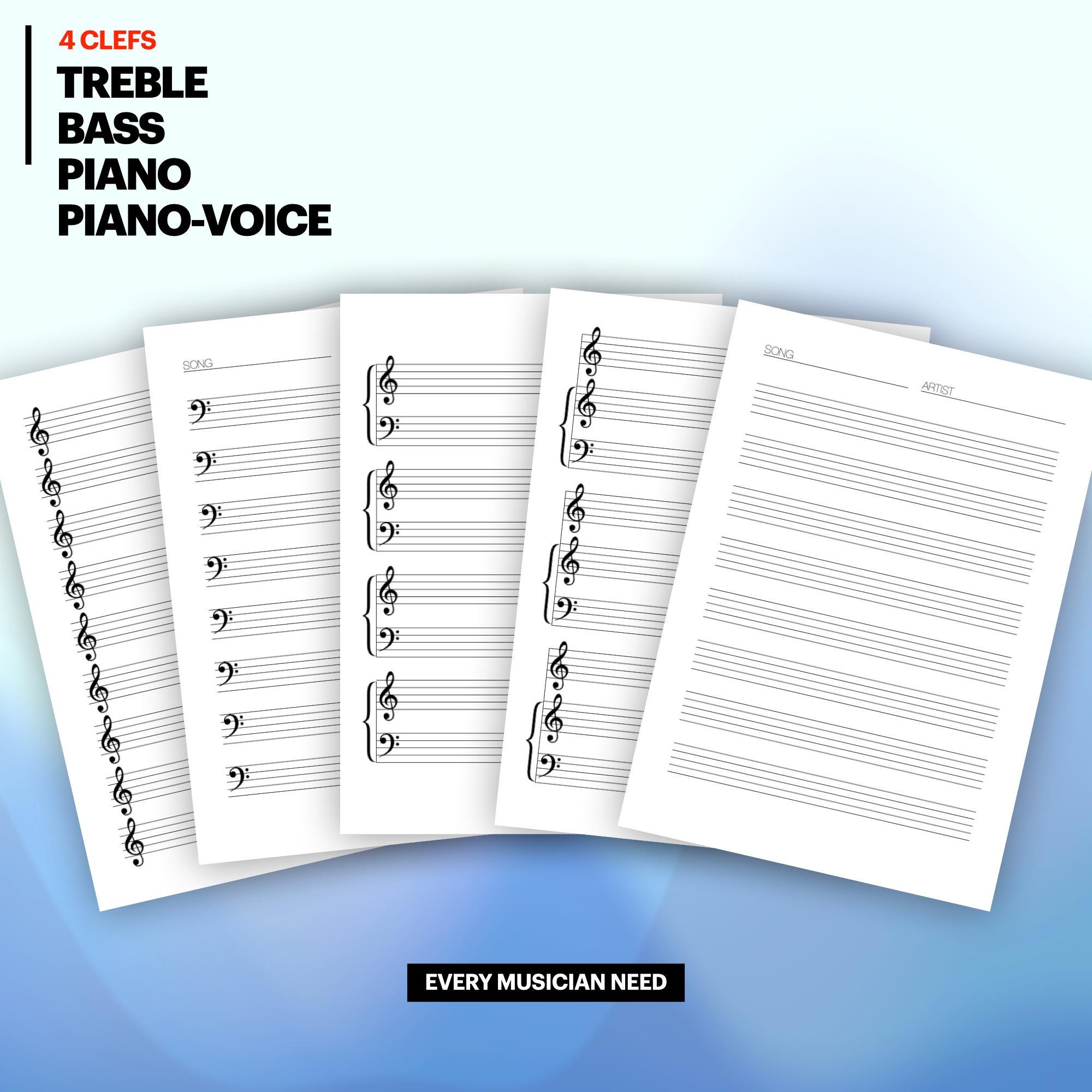 Ultimate Printable Piano Practice Sheet Bundle: PDF Files for Piano ...