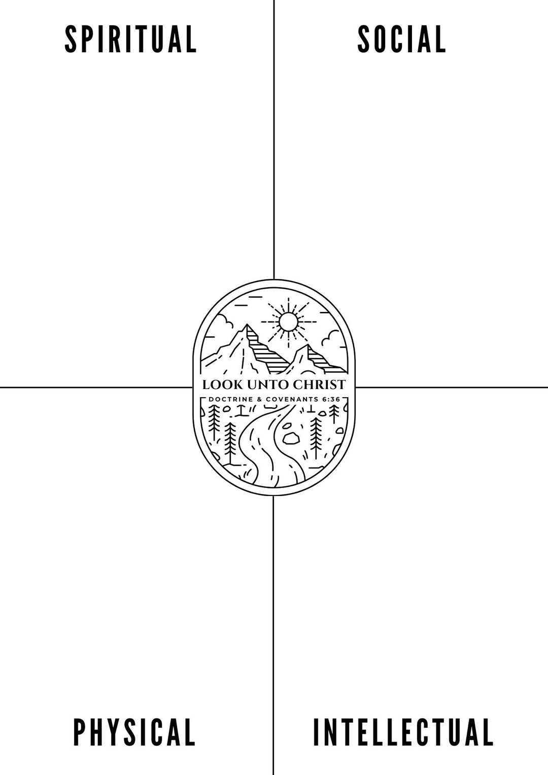 2026 LDS Youth Goal Planner PDF, Printable Goal Worksheet , Look Unto ...