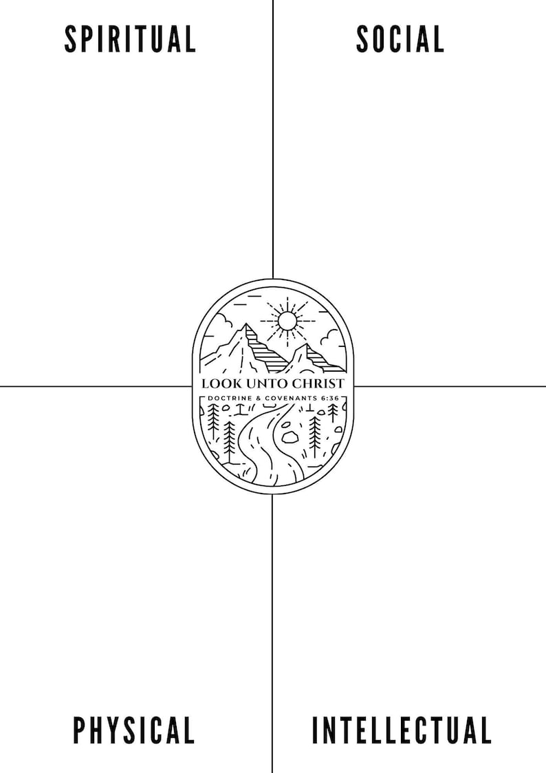 2026 LDS Youth Goal Planner PDF, Printable Goal Worksheet , Look Unto ...