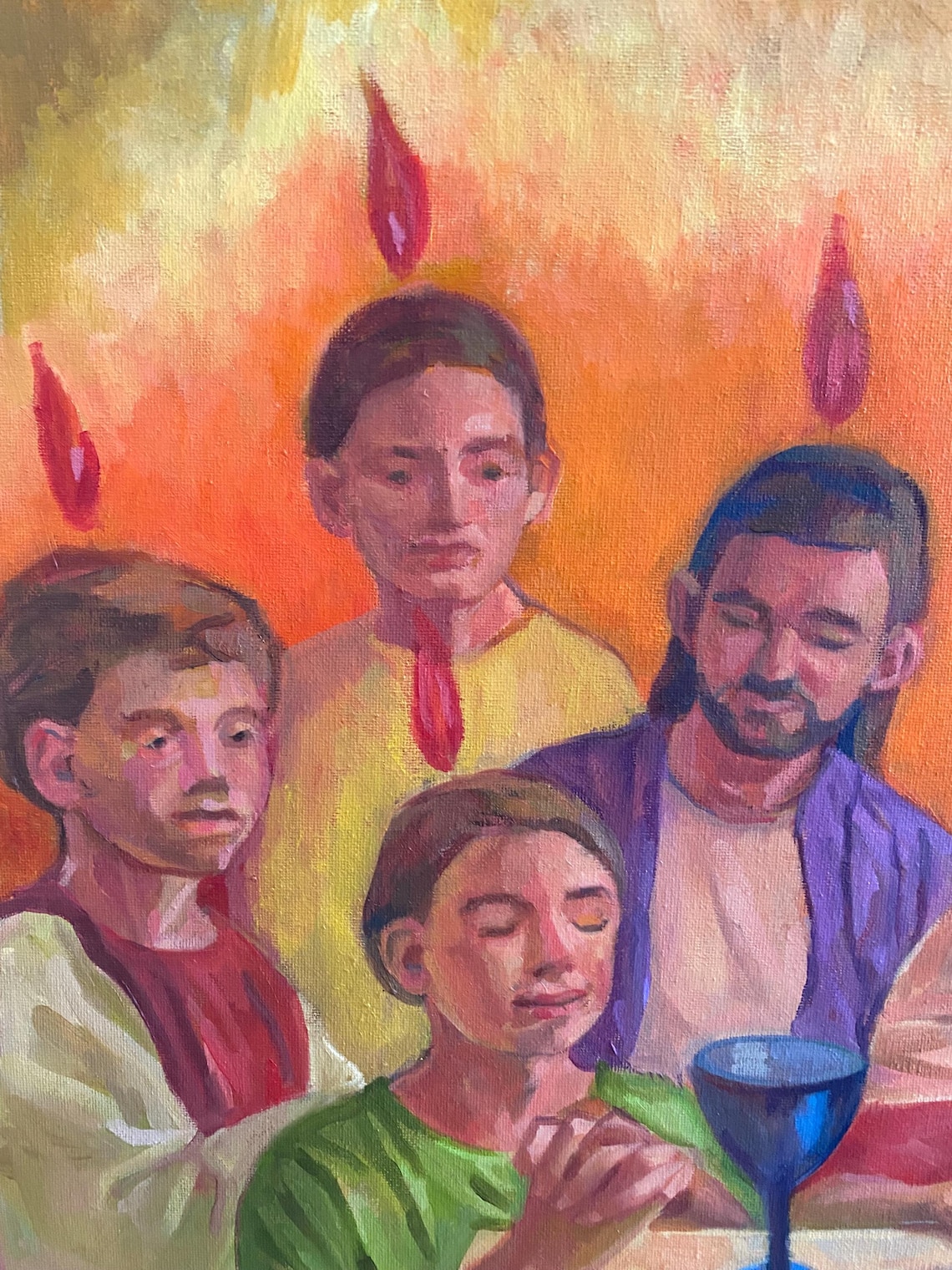 Pentecost, Holy Spirit, Fine Art Print, Modern Art, Contemporary ...