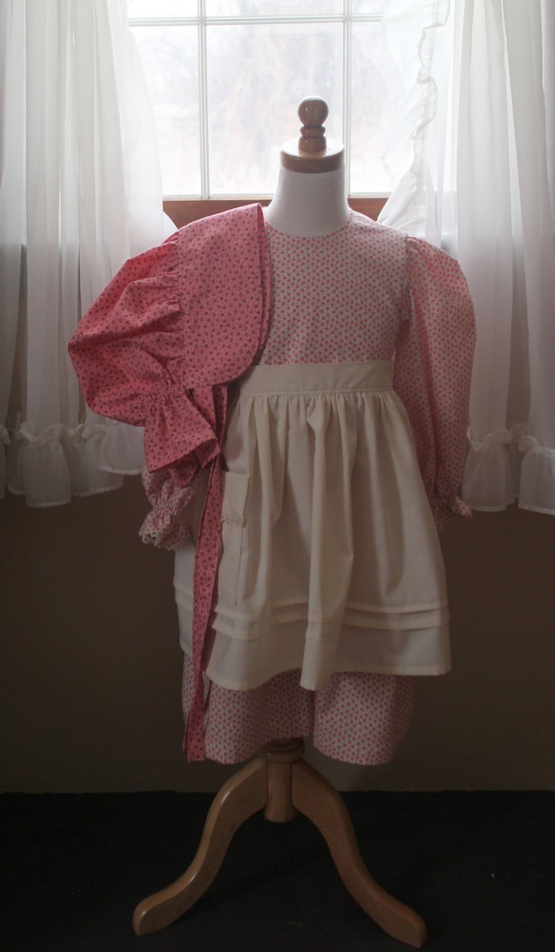 Prairie Outfit Dress, Apron and Bonnet Sizes 2-12 - Etsy