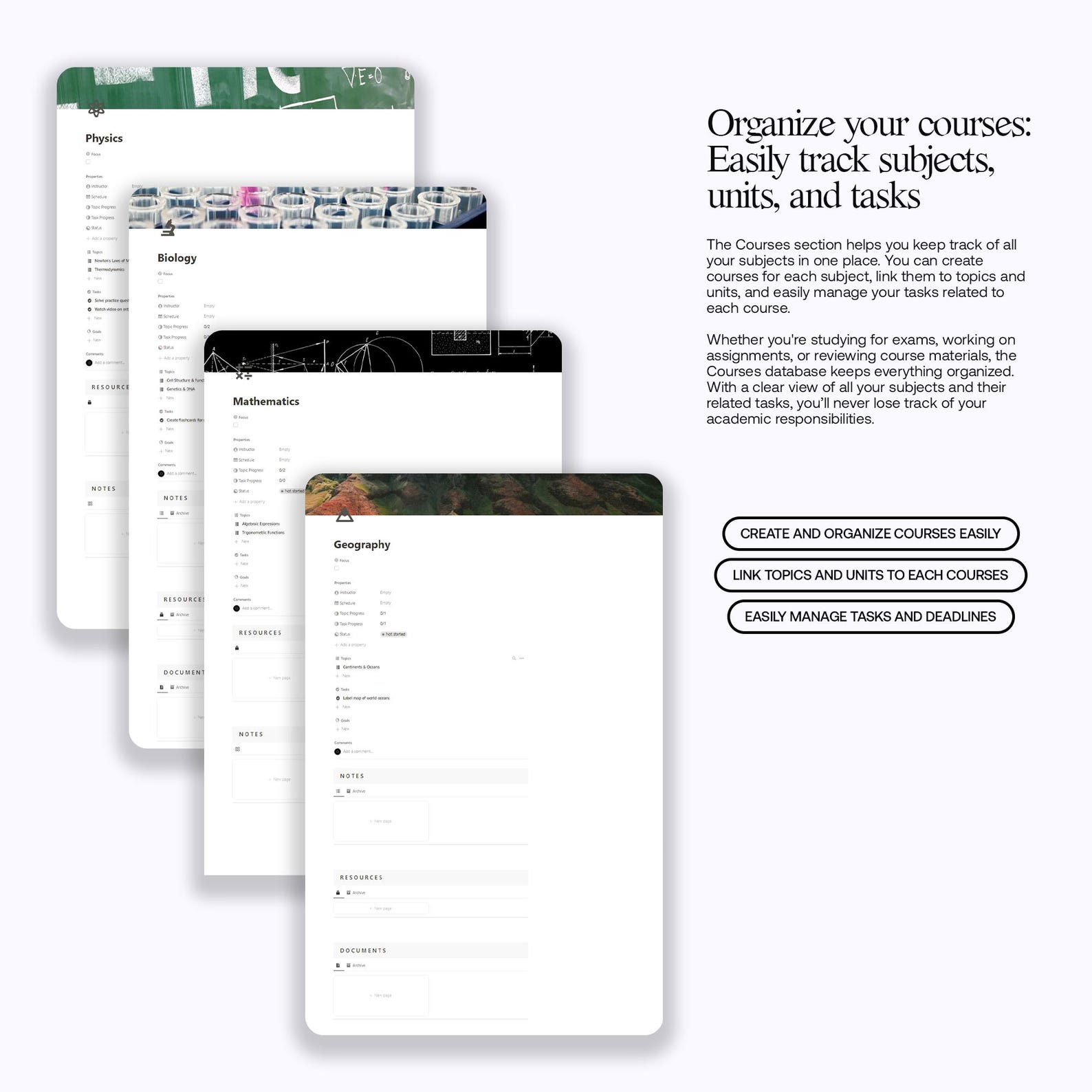 Notion Student Planner | Academic Planner for Notion | College ...