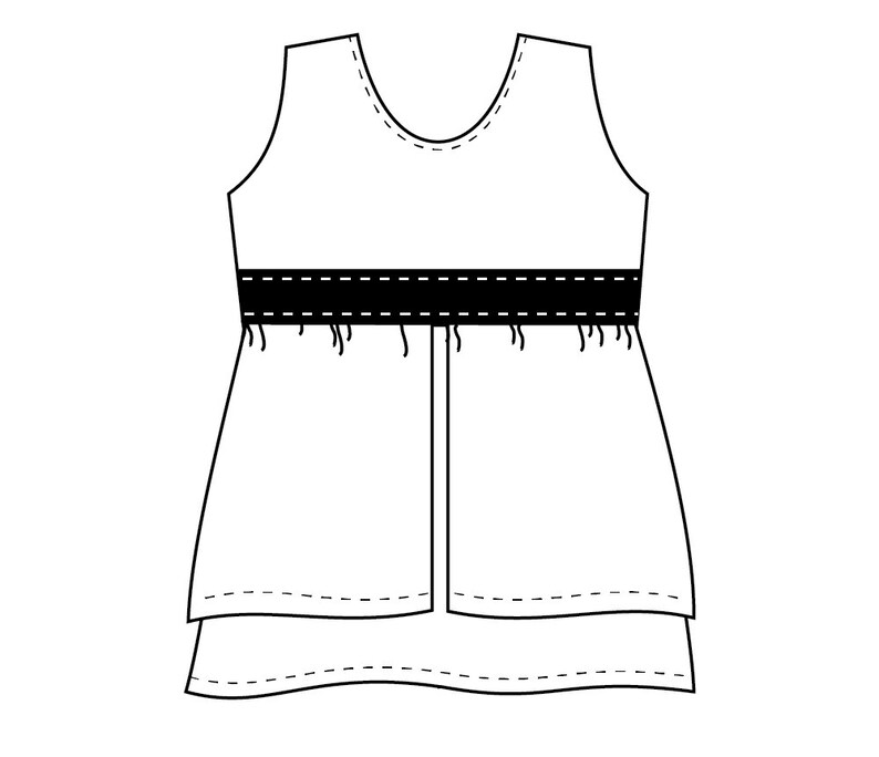 Sadie Woven Dress PDF Sewing Pattern Projector A0 A4 - Etsy