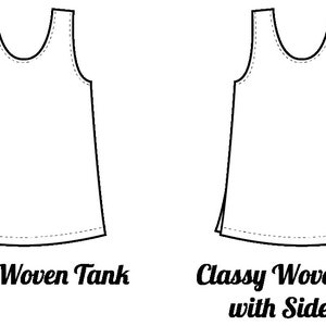 Classy Woven Tank Top Tank PDF Sewing Pattern | Women Sizes 00-20 ...
