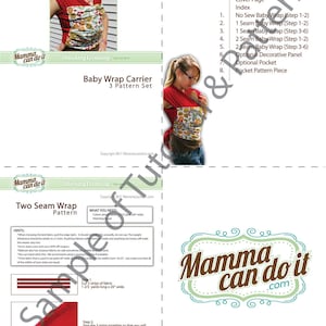 Baby Wrap Sling PDF Sewing Pattern - Etsy