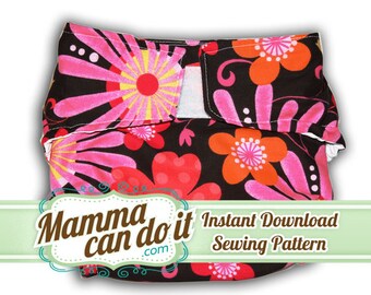 Reusable AIO Cloth Diaper PDF Sewing Pattern 2 Size System | Etsy