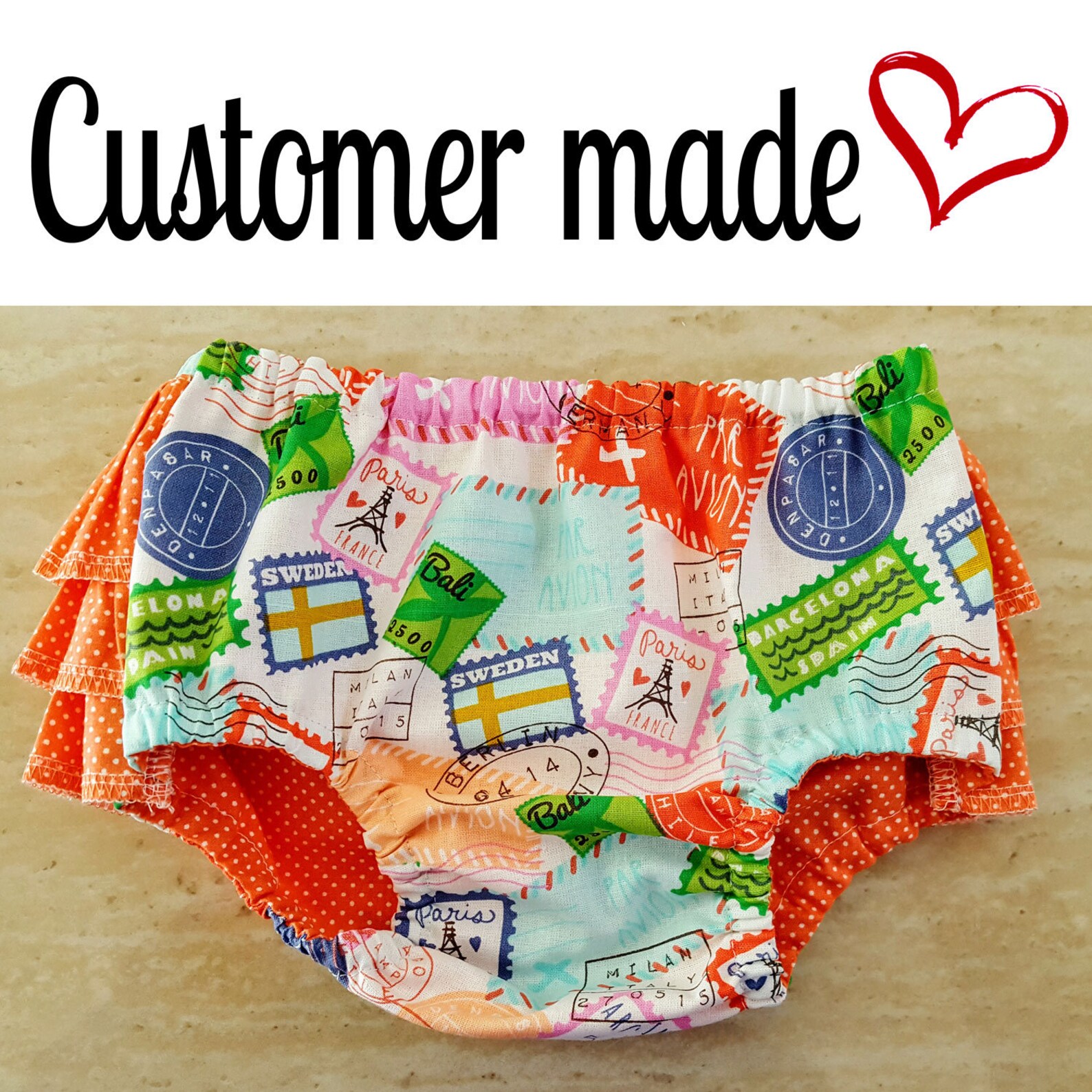 Diaper Cover PDF Sewing Pattern, Newborn-36 Months | 8.5x11, A4, A0 and ...