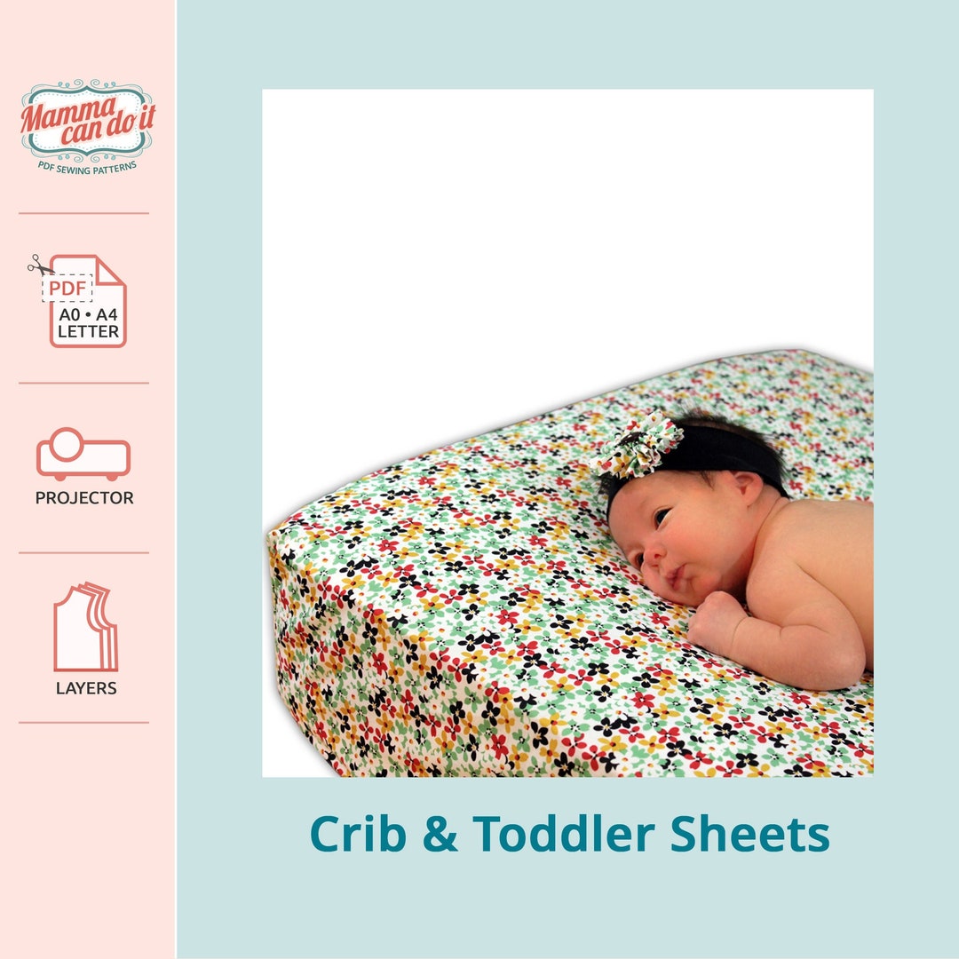 Crib & Toddler Sheet PDF Sewing Pattern | INSTANT DOWNLOAD - Etsy