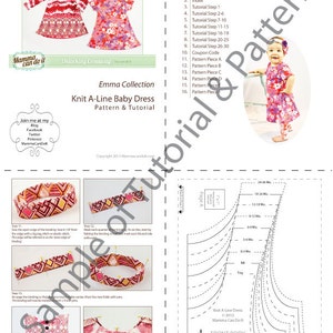 Baby Dress PDF Sewing Pattern - Made With Soft Knit Fabric! - INSTANT ...