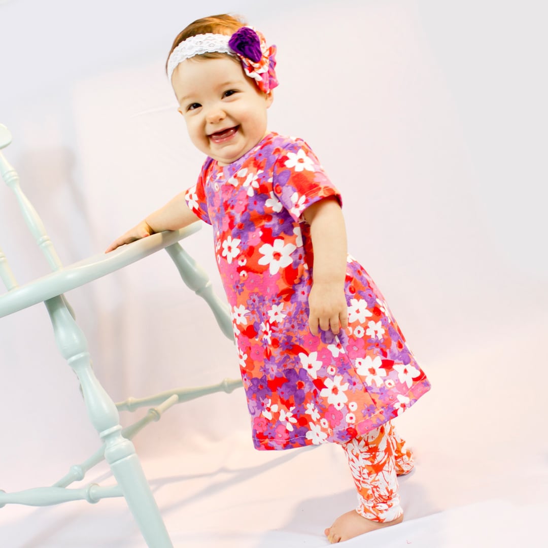 Baby Dress PDF Sewing Pattern, Long Sleeve A-line - INSTANT DOWNLOAD - Etsy