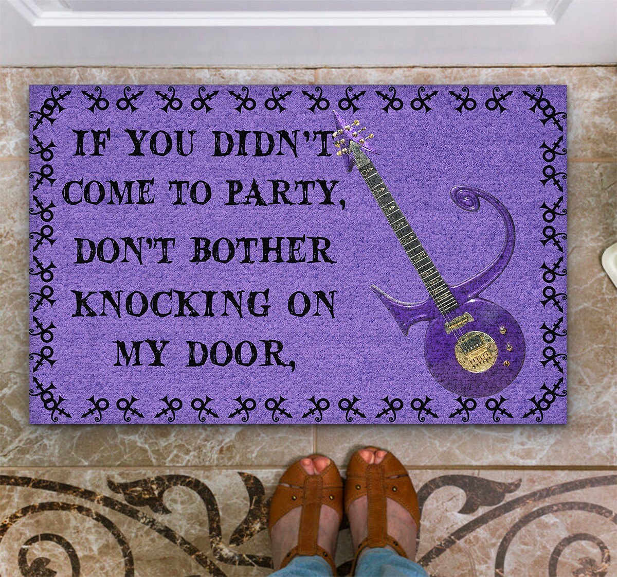 Prince Doormat With Letters If You Didn't Come To Party Don't 春夏新作