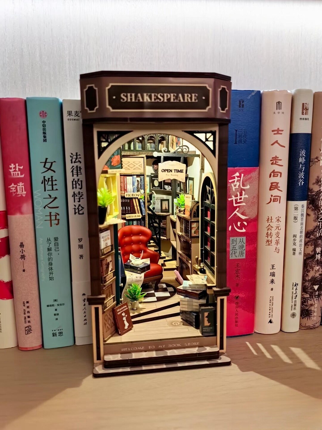 Build Your Own Bookstore, Doll House Kit, Miniature Landscape ...