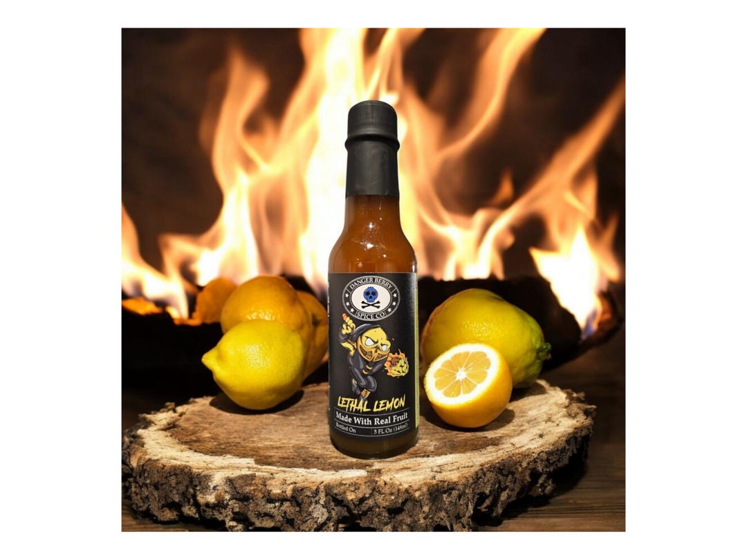 Lethal Lemon Hot Sauce Made With All Natural Lemon Juice, Lemon Zest ...
