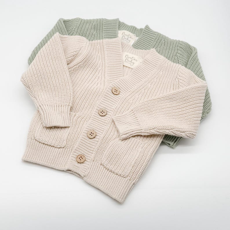 Organic Cotton Jordan Cardigan, Baby Sweater, Toddler Sweater, Spring ...