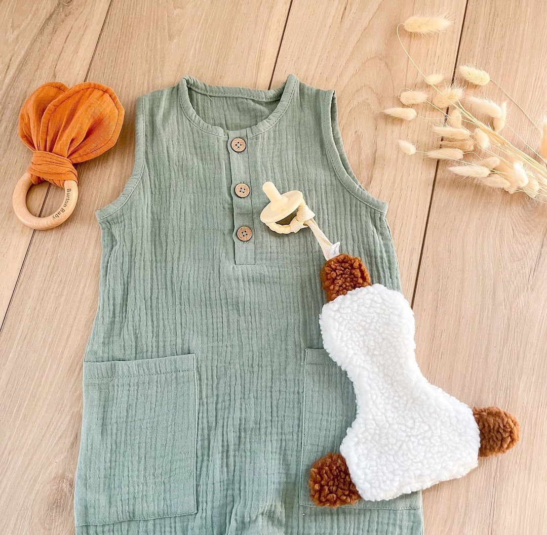 Sherpa Duck Pacifier Holder, Stocking Stuffer, Baby Gift, Hospital Gift ...