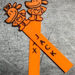 Personalized Dog Man Bookmark Set, Glow-in-the-dark, Kids' Bookmarks ...