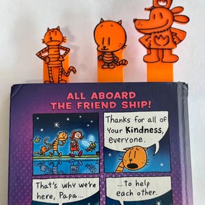 Personalized Dog Man Bookmark Set, Glow-in-the-dark, Kids' Bookmarks ...