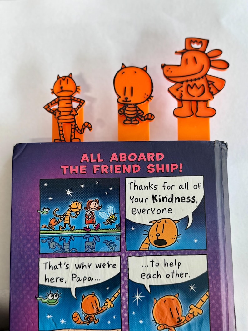 Personalized Dog Man Bookmark Set, Glow-in-the-dark, Kids' Bookmarks ...