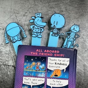 Personalized Dog Man Bookmark Set, Glow-in-the-dark, Kids' Bookmarks ...