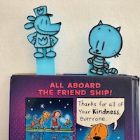 Personalized Dog Man Bookmark Set, Glow-in-the-dark, Kids' Bookmarks ...