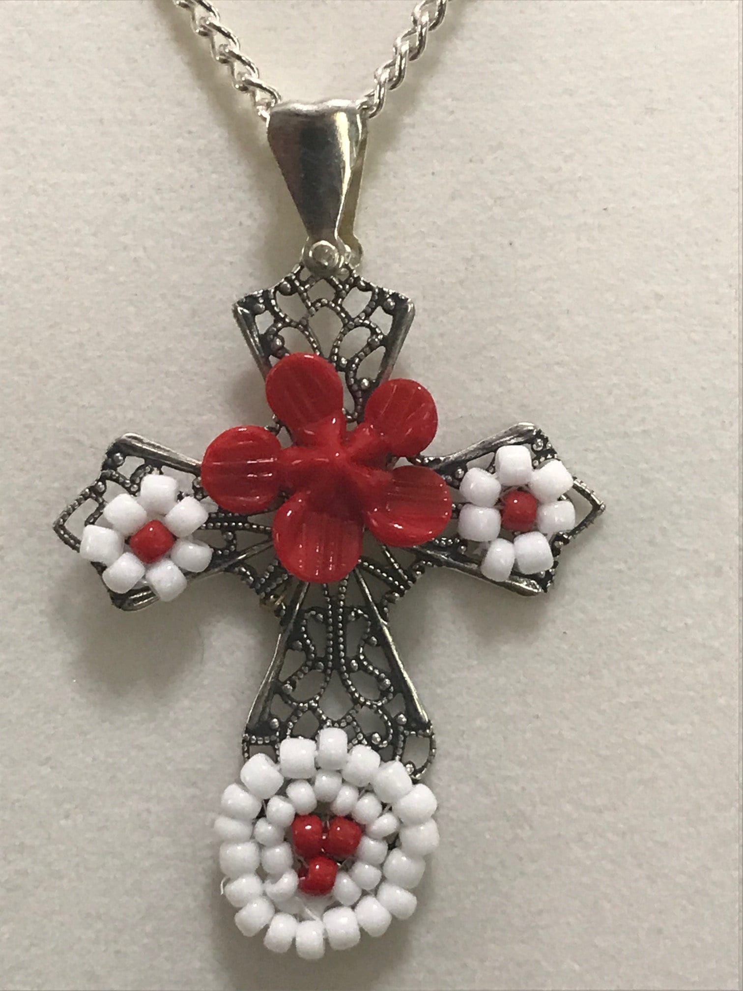 Praise Flower Cross Necklace - Etsy.de