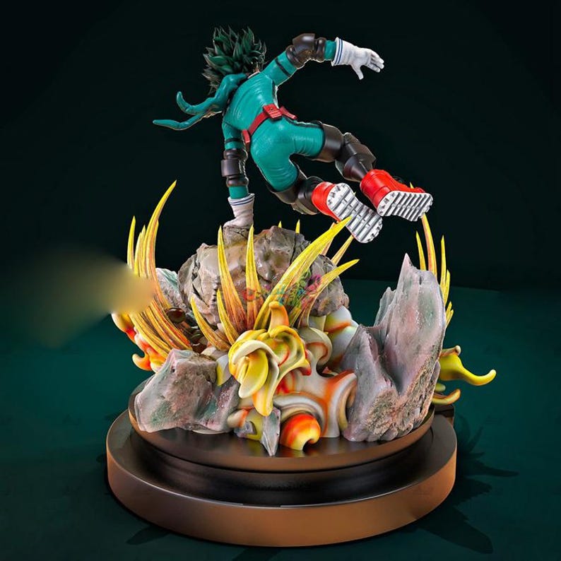 Izuku Midoriya 3D Printable Figurine STL My Hero Academia Deku Model ...