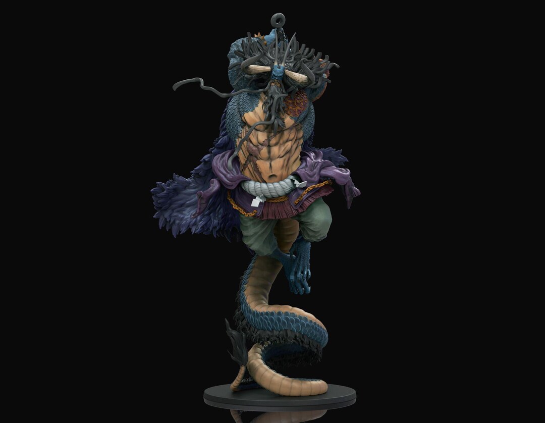 One Piece Kaido 3D Model: Hybrid Form STL File for Printing Powerful ...