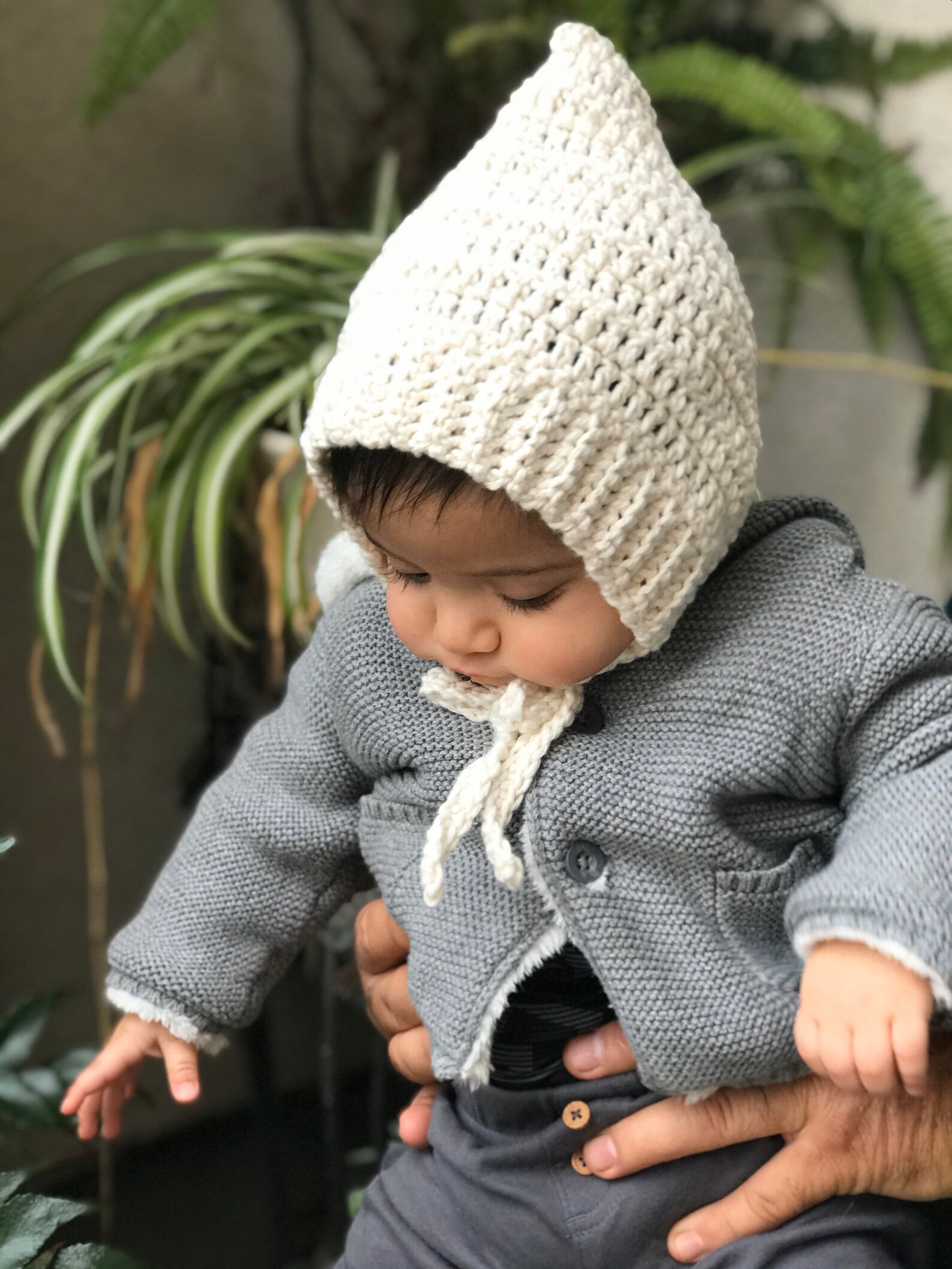 Crochet Baby Pixie Bonnet Deep Red Size 6-12 Months - Etsy