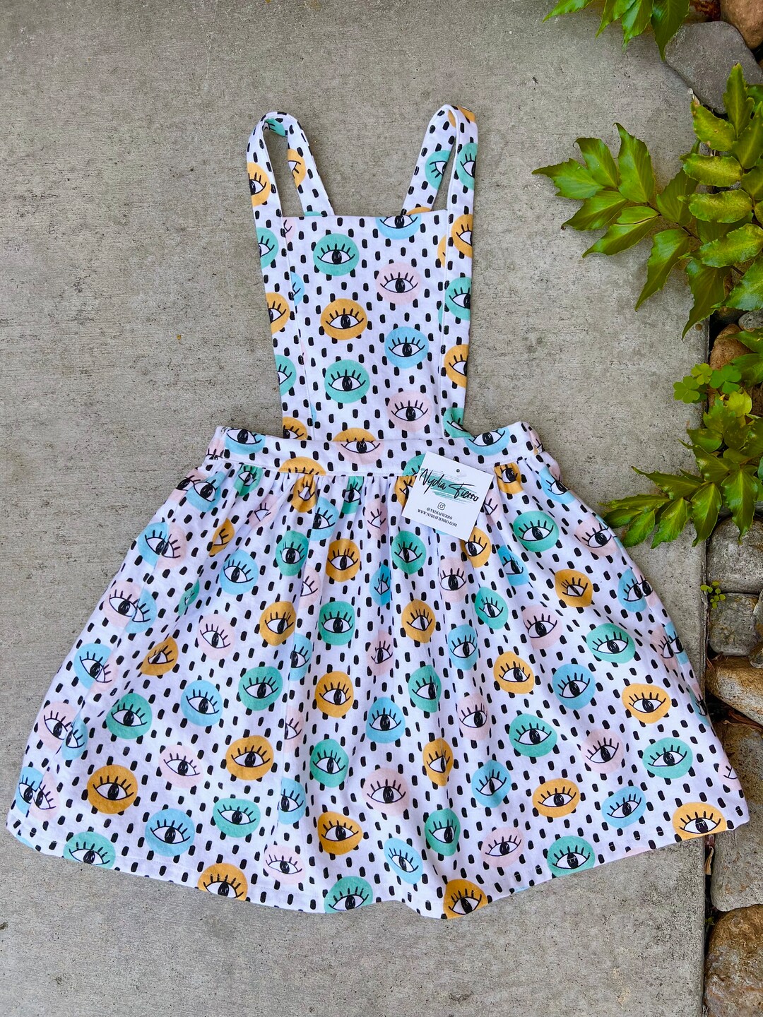 Nora- Button Back Pinafore Dress - Mystic Eye - Etsy