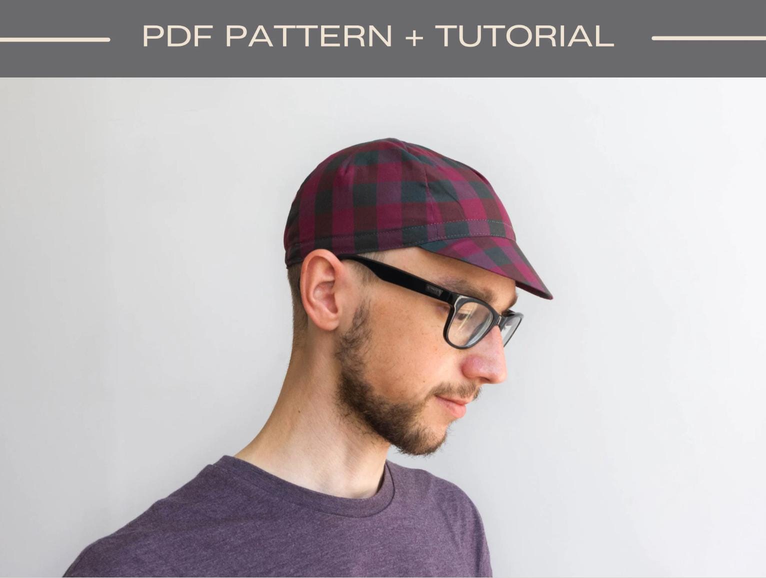 Cycling Cap Sewing Pdf Pattern and Tutorial Sew Bike Lover Gift Step ...