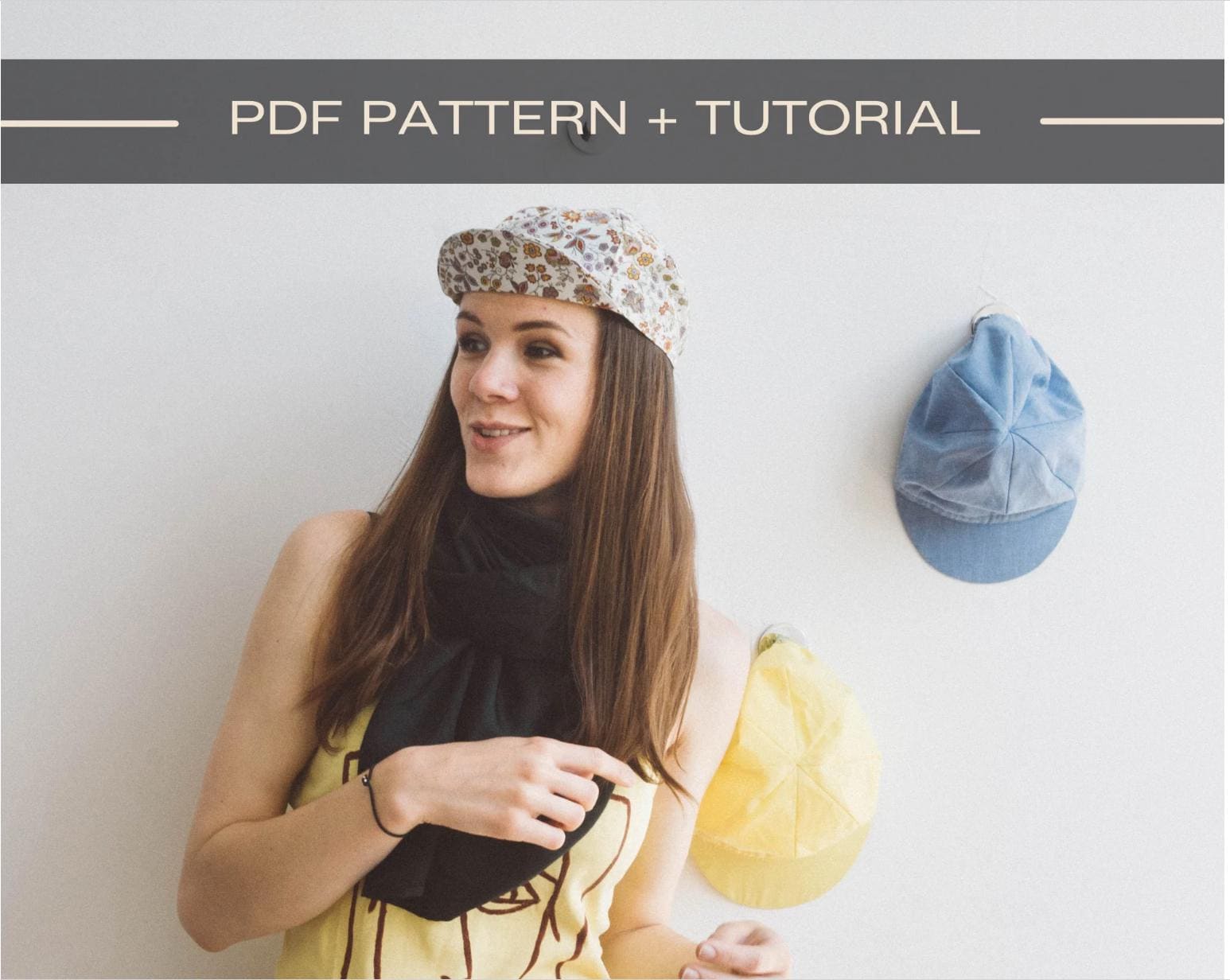 Cycling Cap Sewing Pdf Pattern and Tutorial Sew Bike Lover Gift Step ...