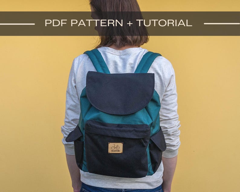 Backpack Sewing Pattern PDF Aesthetic DIY Rucksack Tutorial Printable ...