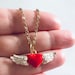 Gold Angel Wings Necklace Cherub Wings Charm Necklace Gold - Etsy
