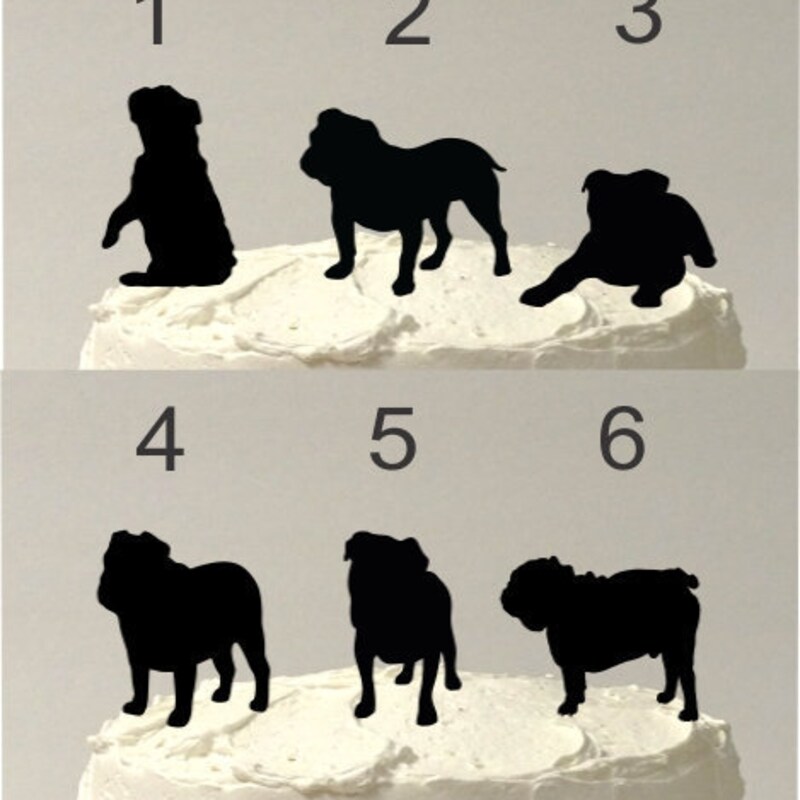 Bulldog Cake Topper - Etsy