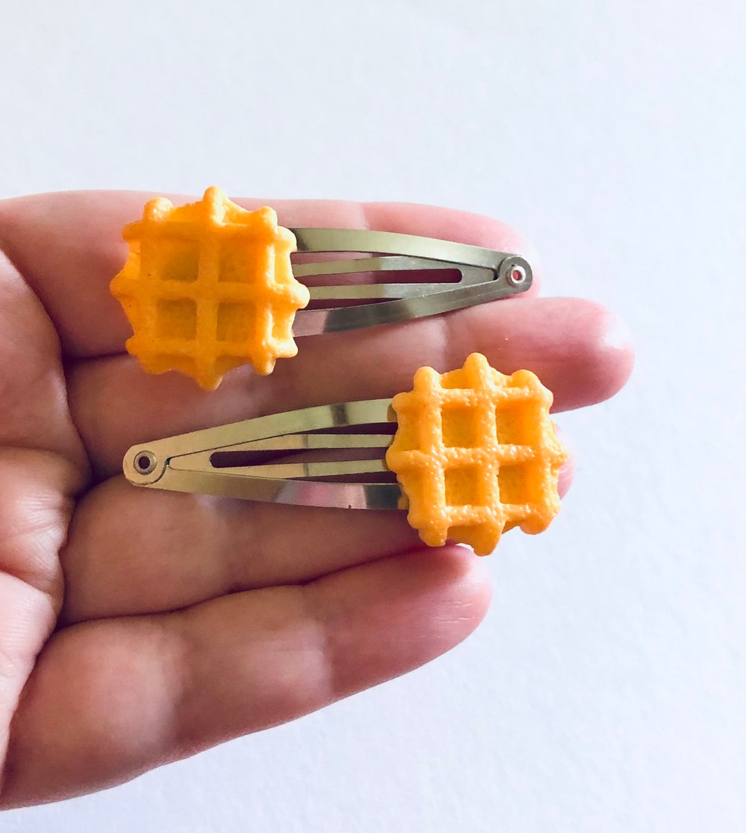 Waffle Hair Clips, Breakfast Food Hair Clips, Waffles Hair Clips ...