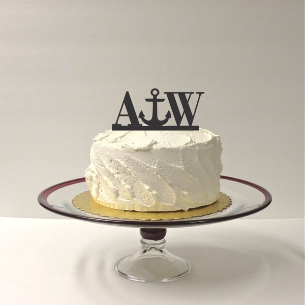 Anchor Cake Topper - Etsy