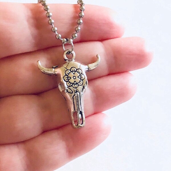 Bull Skull Chain - Etsy
