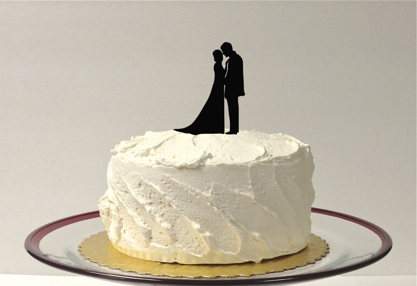 Beautiful Silhouette Wedding Cake Topper Bride and Groom - Etsy