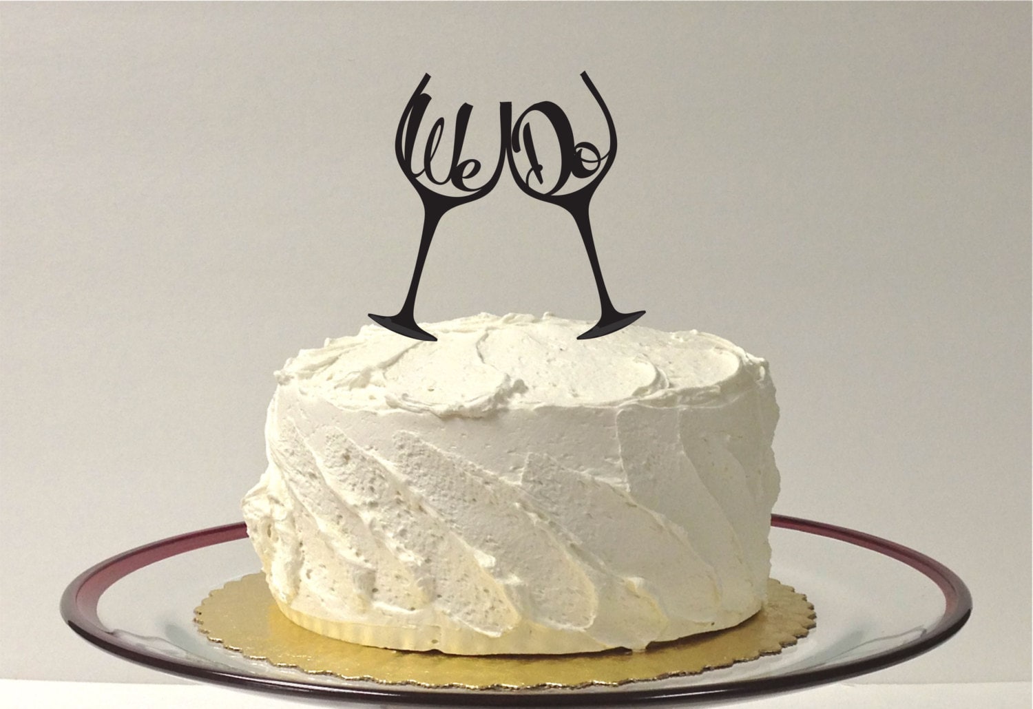 MADE In USA Wedding Cake Topper We Do inside Toasting Wine | Etsy