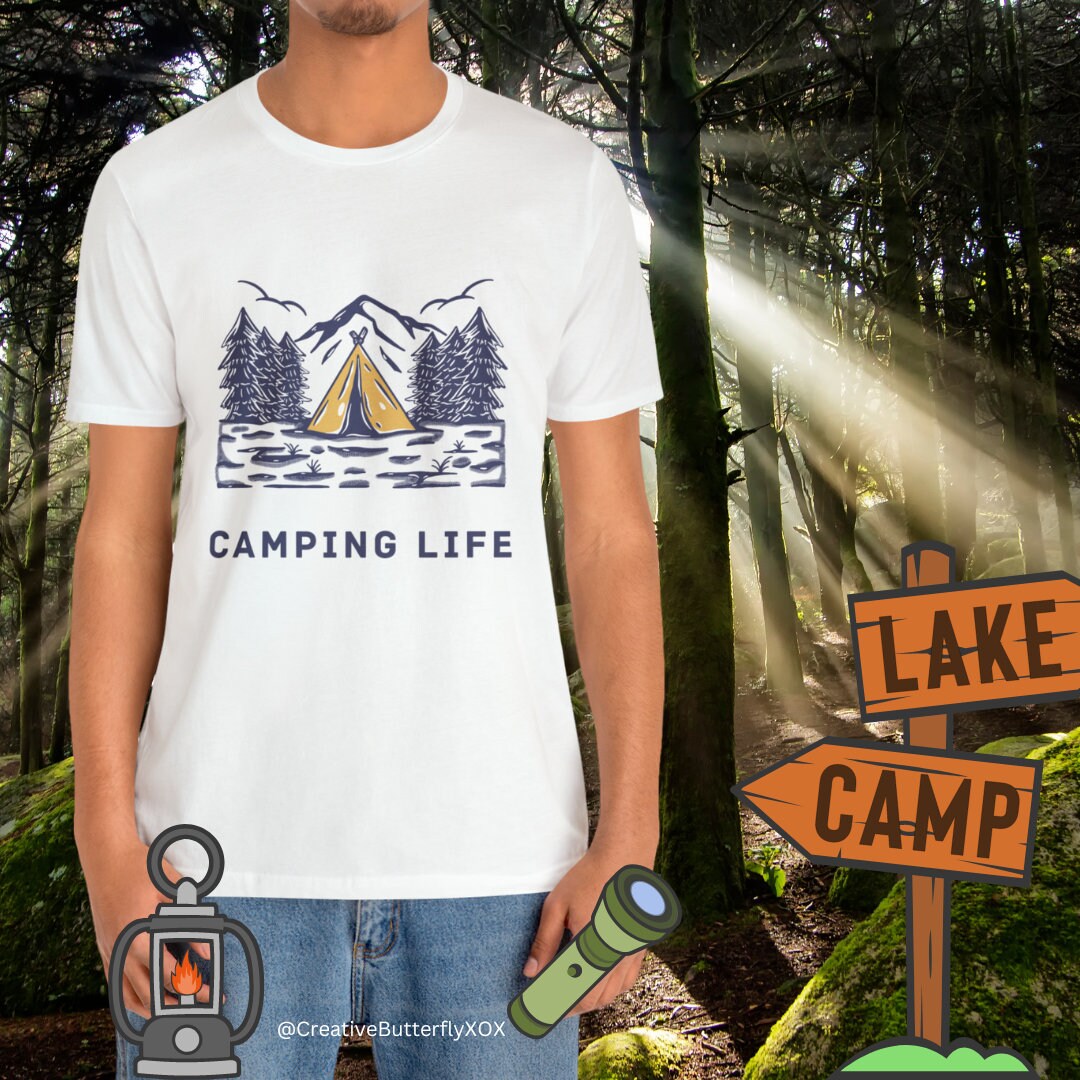 Camping Life T-shirt, Camp Shirt, Camping Shirt, Nature Shirt, Outdoors ...