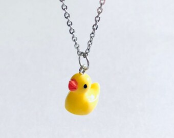 Yellow Duck Charm | Etsy