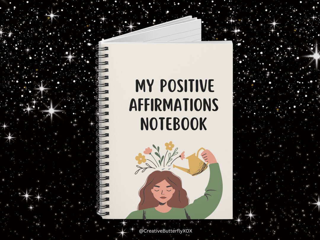 My Positive Affirmations Notebook, Positive Affirmations Journal ...