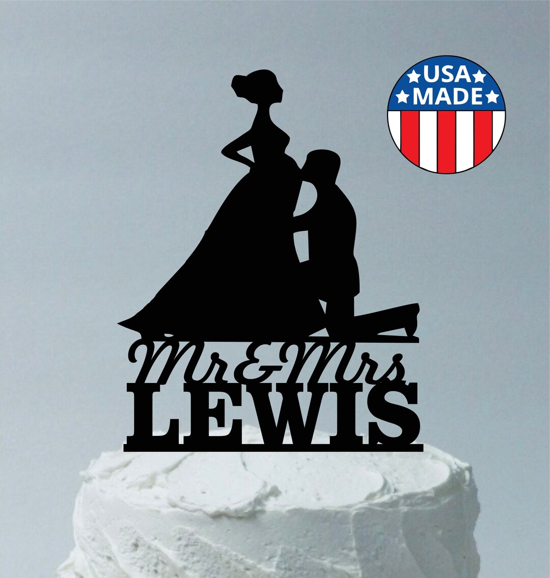 MADE in USA, Pregnant Cake Topper, Pregnant Wedding Cake Topper ...
