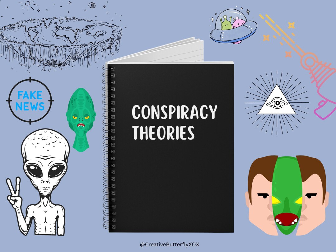 Funny Conspiracy Theories Notebook, Funny Gift for Conspiracy Theorists, Conspiracy Theories ...