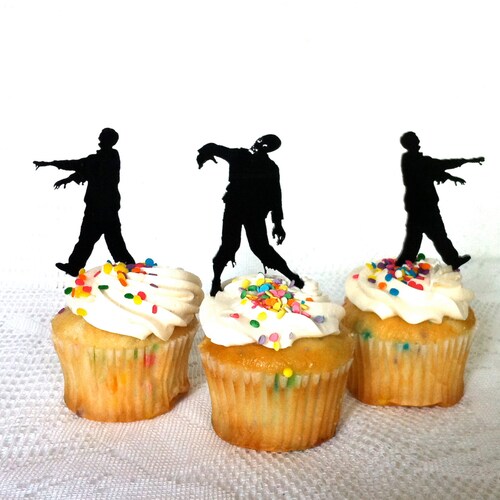 Zombie Cupcake Toppers | Etsy