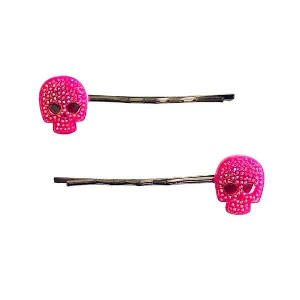 Skull Hair Clips - Etsy