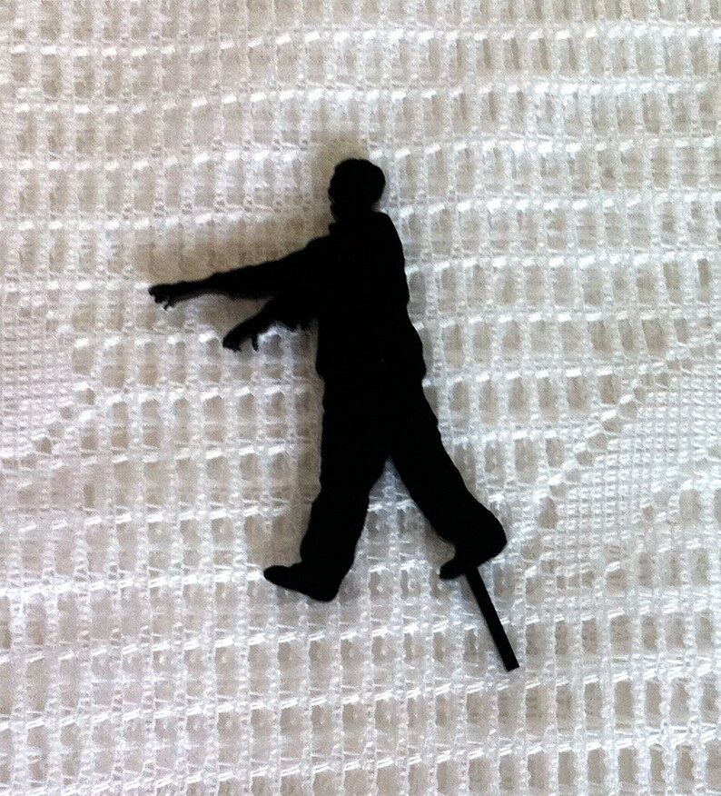 MADE in USA Zombie Cupcake Toppers Set of 3 Halloween | Etsy