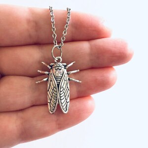Cockroach Necklace, Silver Cicada Necklace Stainless Steel, Fly Bug ...
