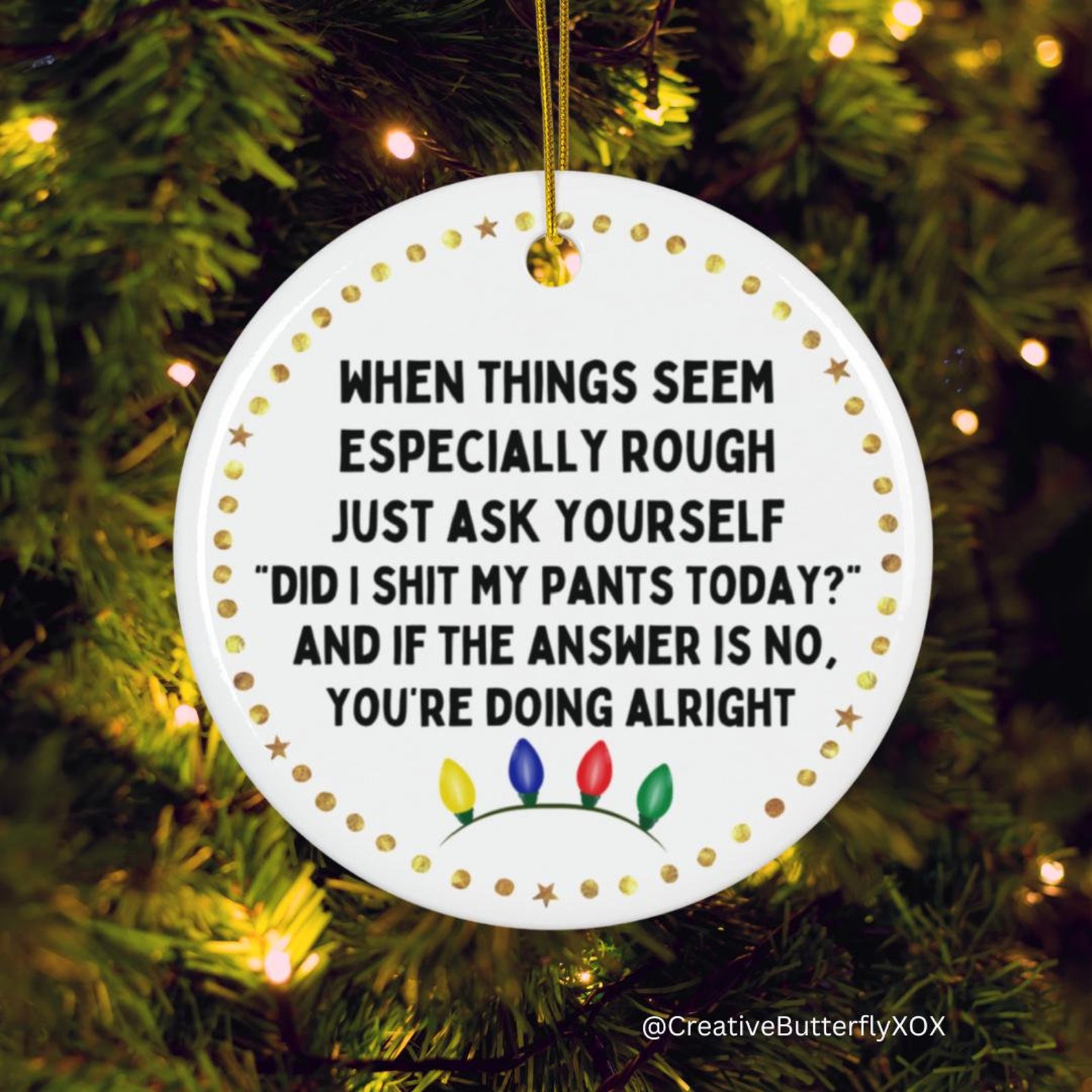 Did I Shit My Pants Today Funny Ornament, Coworker Ornament, Work ...