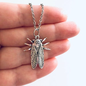 Cockroach Necklace, Silver Cicada Necklace Stainless Steel, Fly Bug ...